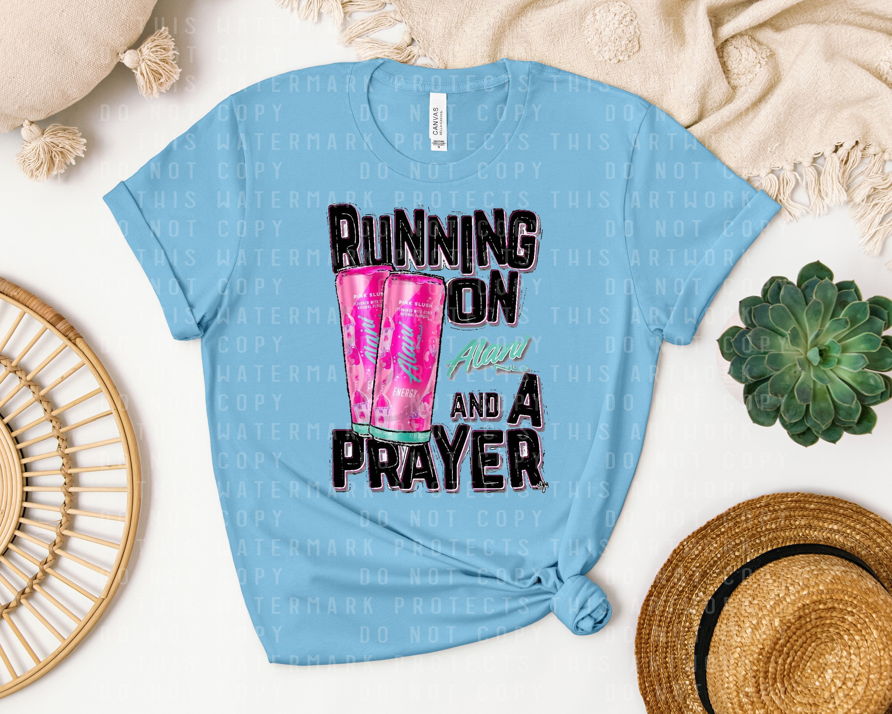 Running on Alani and a Prayer Graphic Tee – Anchored Grace Boutique
