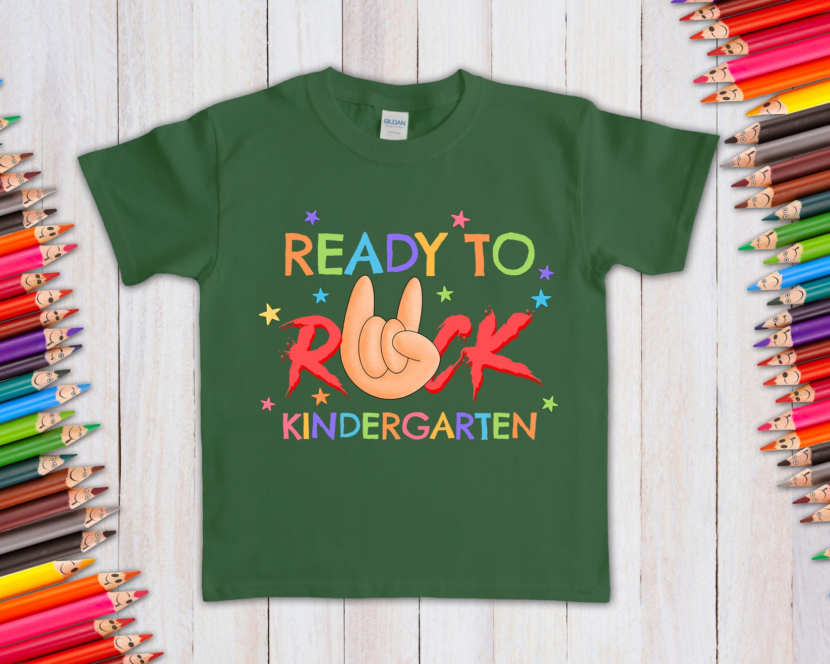 Ready to Rock School Grade (Customize Pre-K, K, 1-5) Graphic Tee – Anchored Grace Boutique